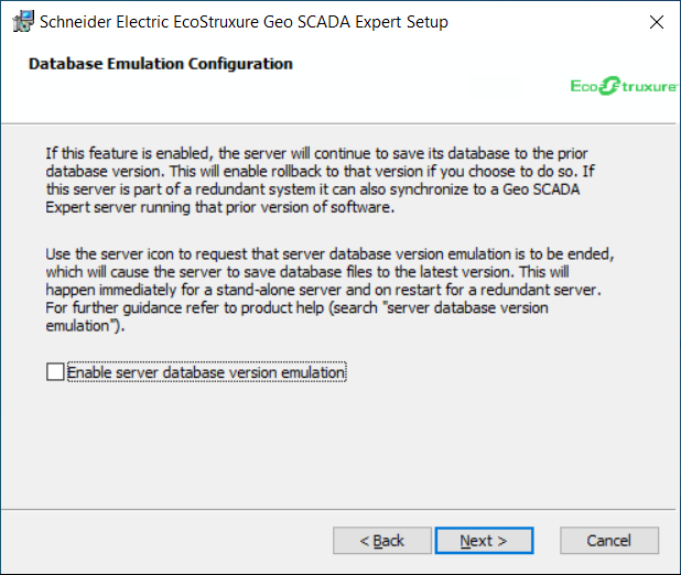 Geo Scada Expert Installation Guide Database Emulation Configuration Installing Geo Scada Expert
